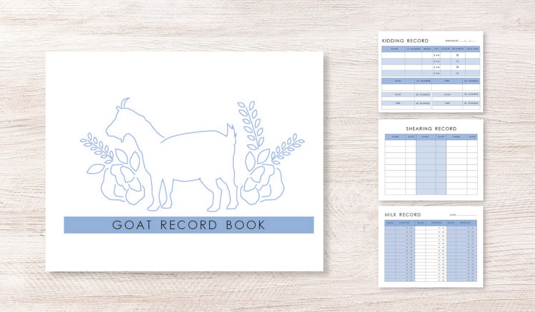 Goat Management Livestock PDF Printable - Etsy