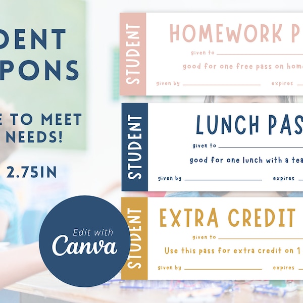 Classroom Coupons - Etsy