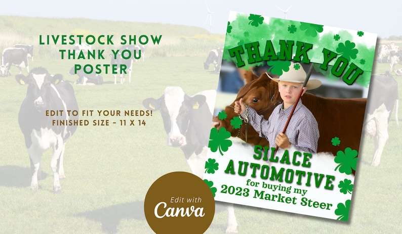 Livestock Show Buyer Thank You Poster - Etsy