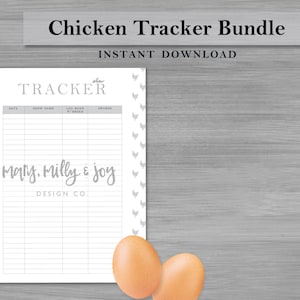 Printable Chicken Egg Production, Medication Tracker, Show Tracker ...