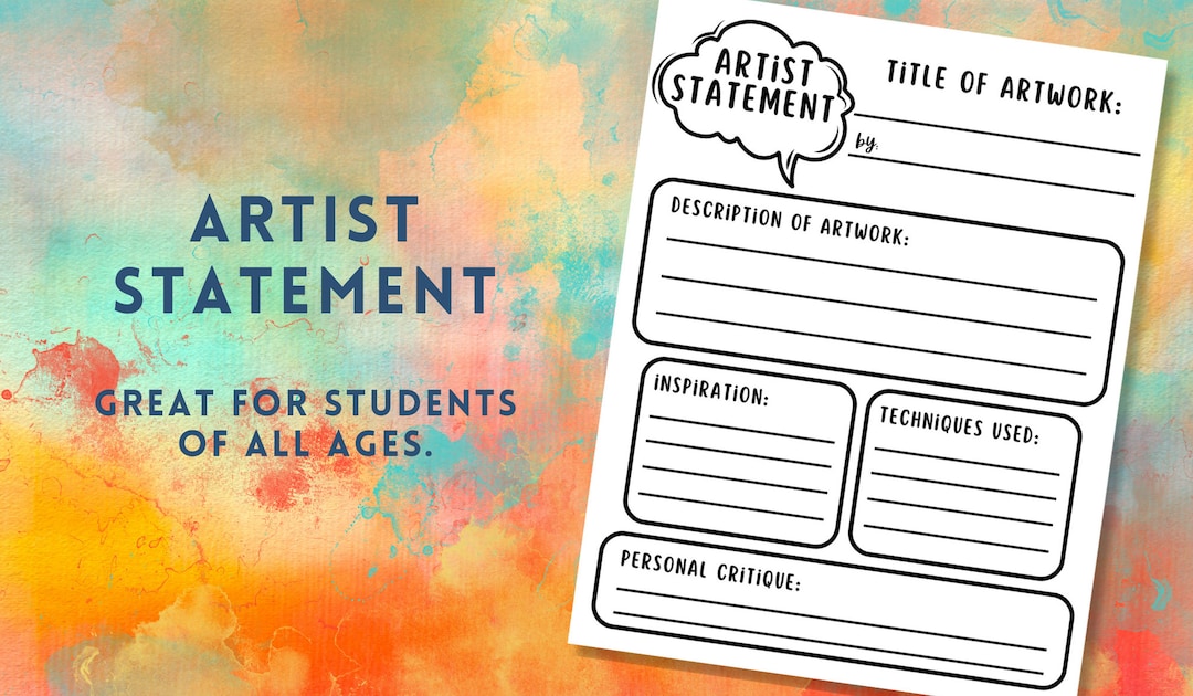 Artist Statement, Art Teacher, Classroom Management - Etsy
