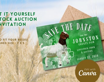 Livestock Show Save the Date State Fair Invitation Farm Save the Date ...