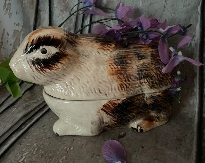 Vintage French Tureen, Brown Rabbit’ Michael Caugant - Etsy