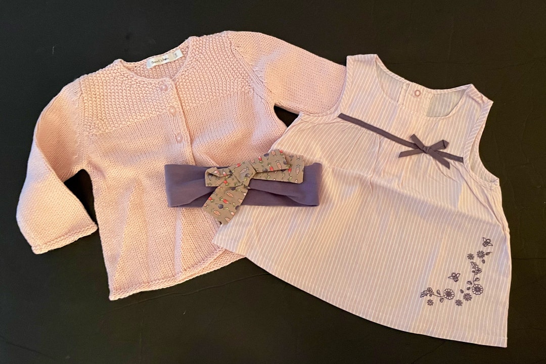 Vintage French Baby Girl Outfit, Boutchou, 6 Month - Etsy