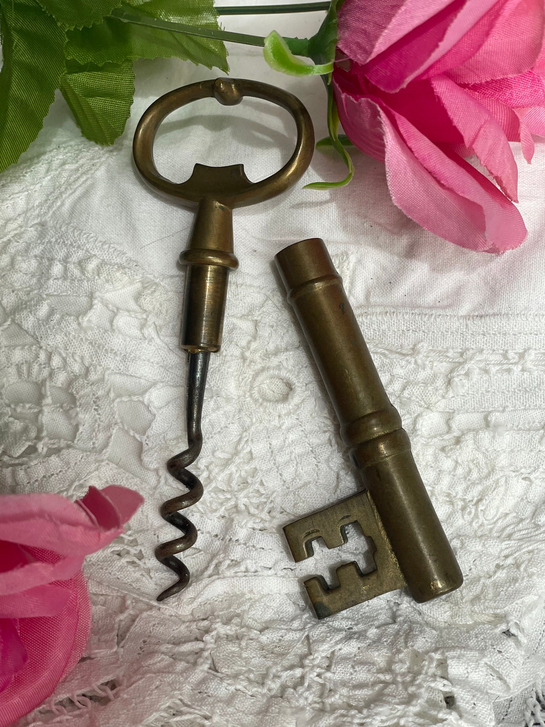 Vintage French Key Opener and Wine Corkscrew - Etsy