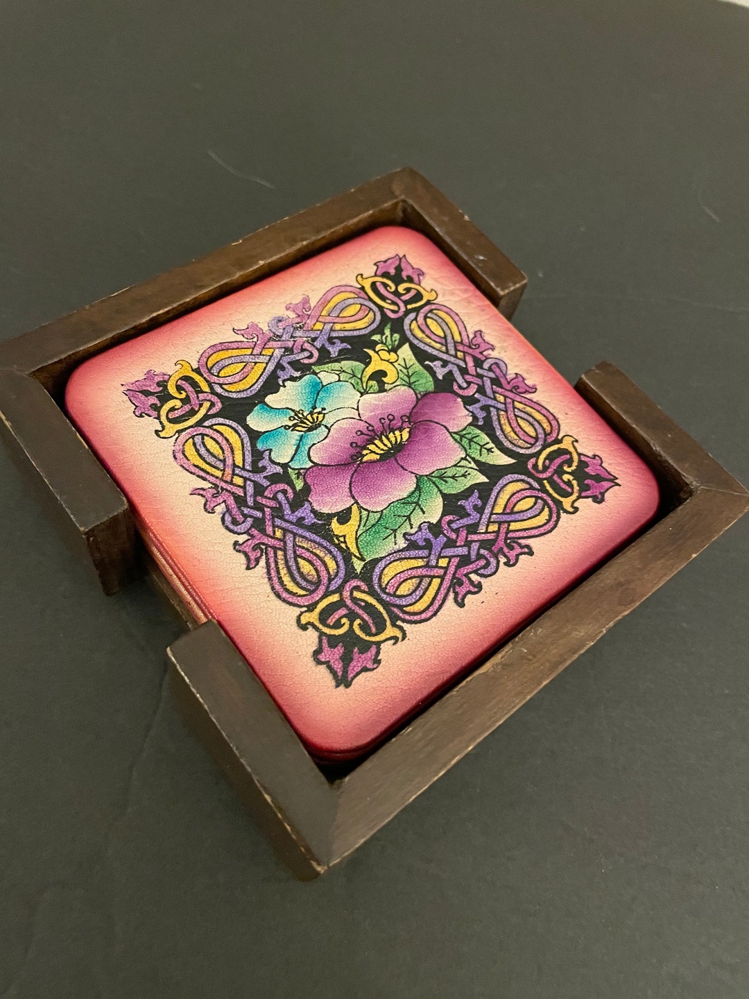 Vintage French Coasters, Art Nouveau - Etsy