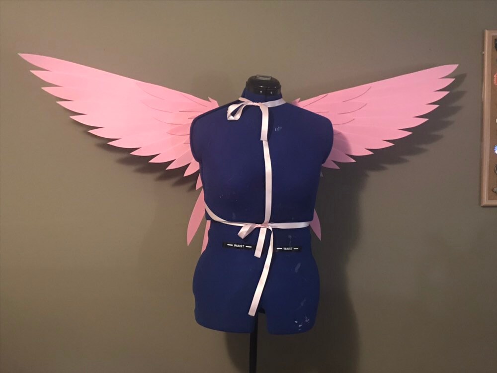 Realistic Pink Tailed Bird Cosplay Wings | Etsy