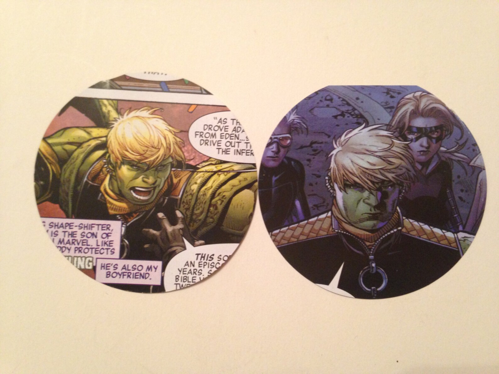Hulkling/teddy Altman Comic Book Button 3 Pack - Etsy