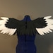 Realistic Black and White Bird Cosplay Wings - Etsy
