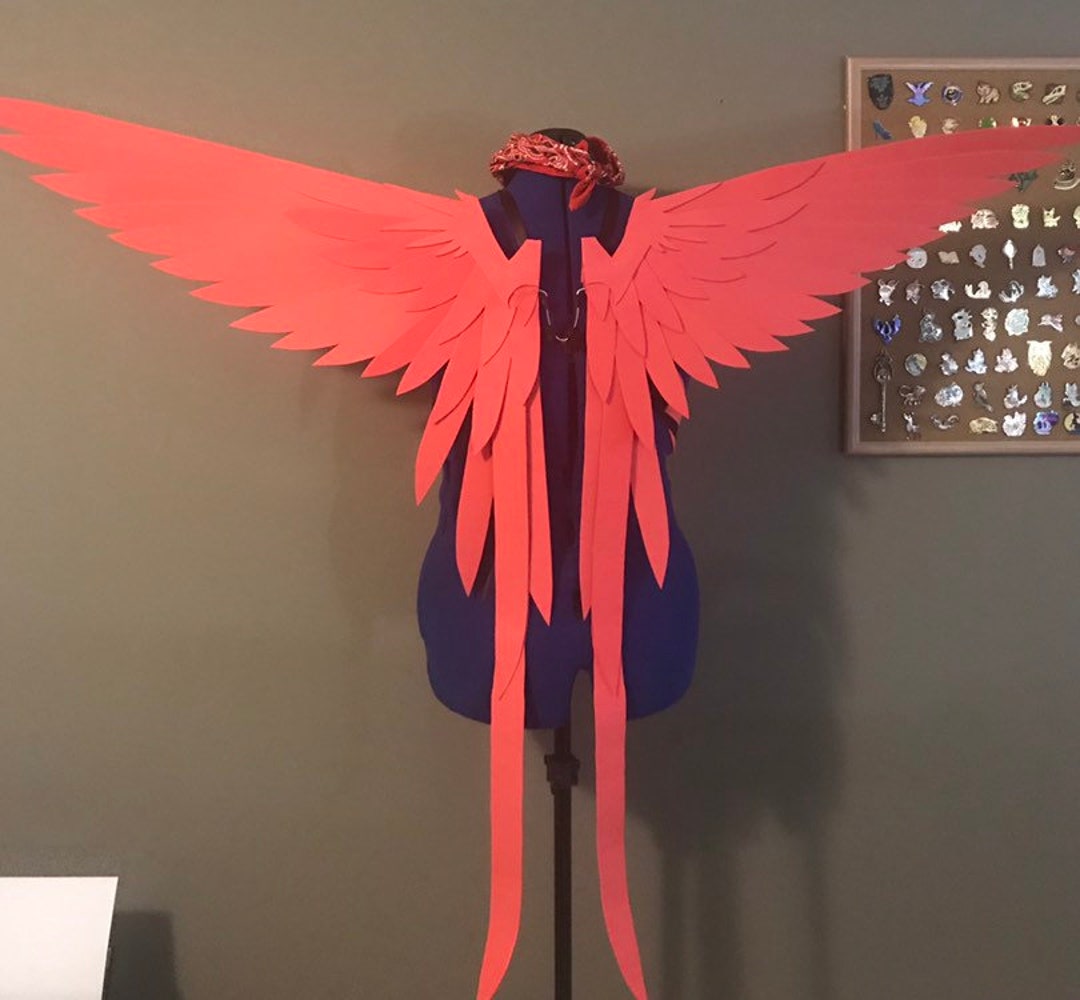 Realistic Red Tailed Bird Cosplay Wings - Etsy
