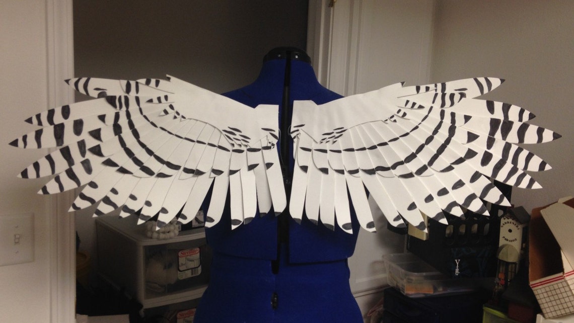 Realistic Snowy Owl Cosplay Wings - Etsy