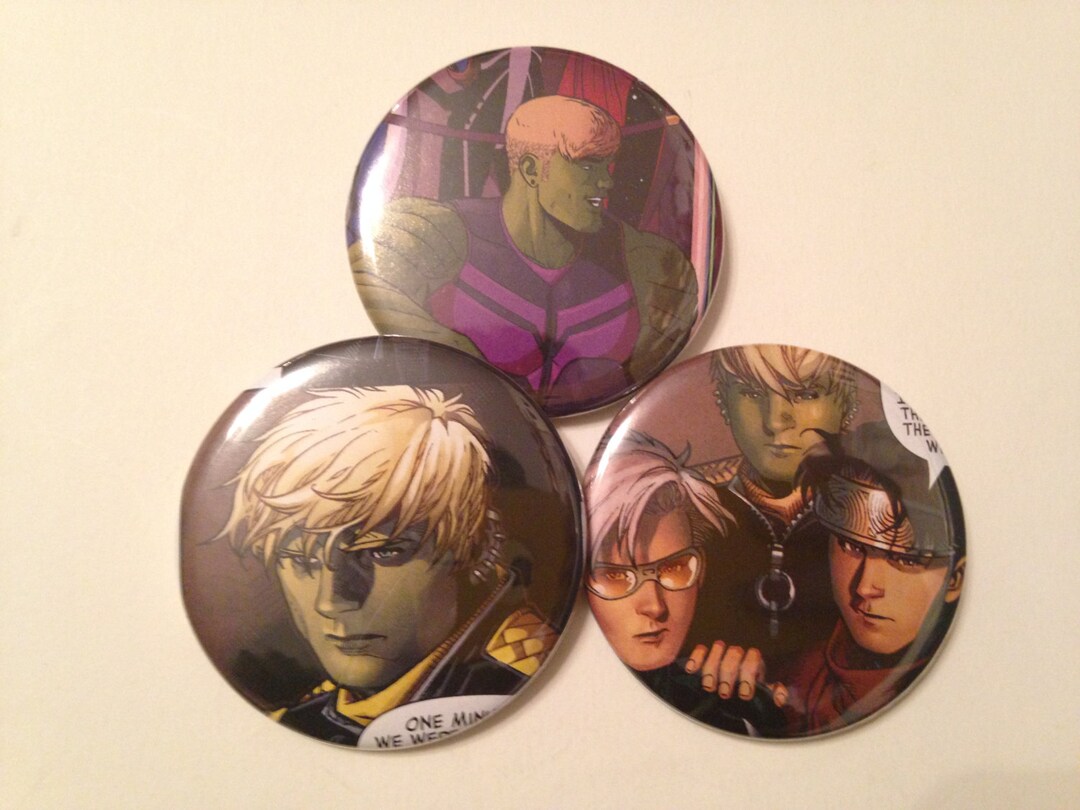 Hulkling/teddy Altman Comic Book Button 3 Pack - Etsy