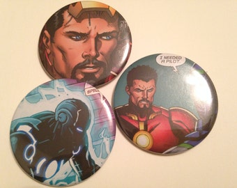 Quicksilver Comic Book Button 3 Pack | Etsy