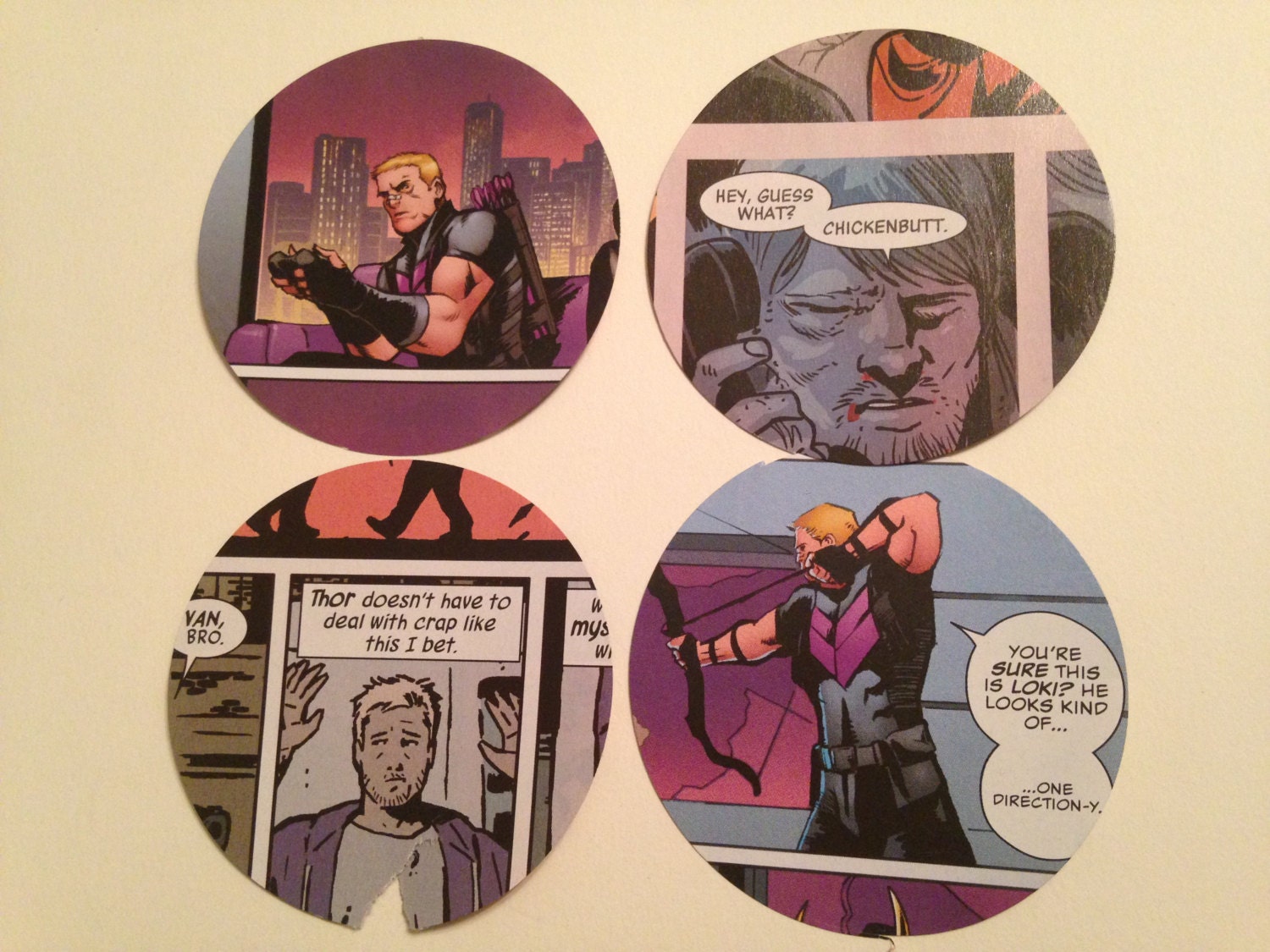 Hawkeye/clint Barton Comic Book Button 3 Pack | Etsy