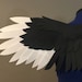 Realistic Black and White Bird Cosplay Wings - Etsy