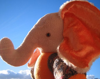 Orange elephant | Etsy