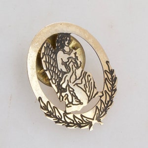 Vintage Gold Angel Lapel Pin - Etsy