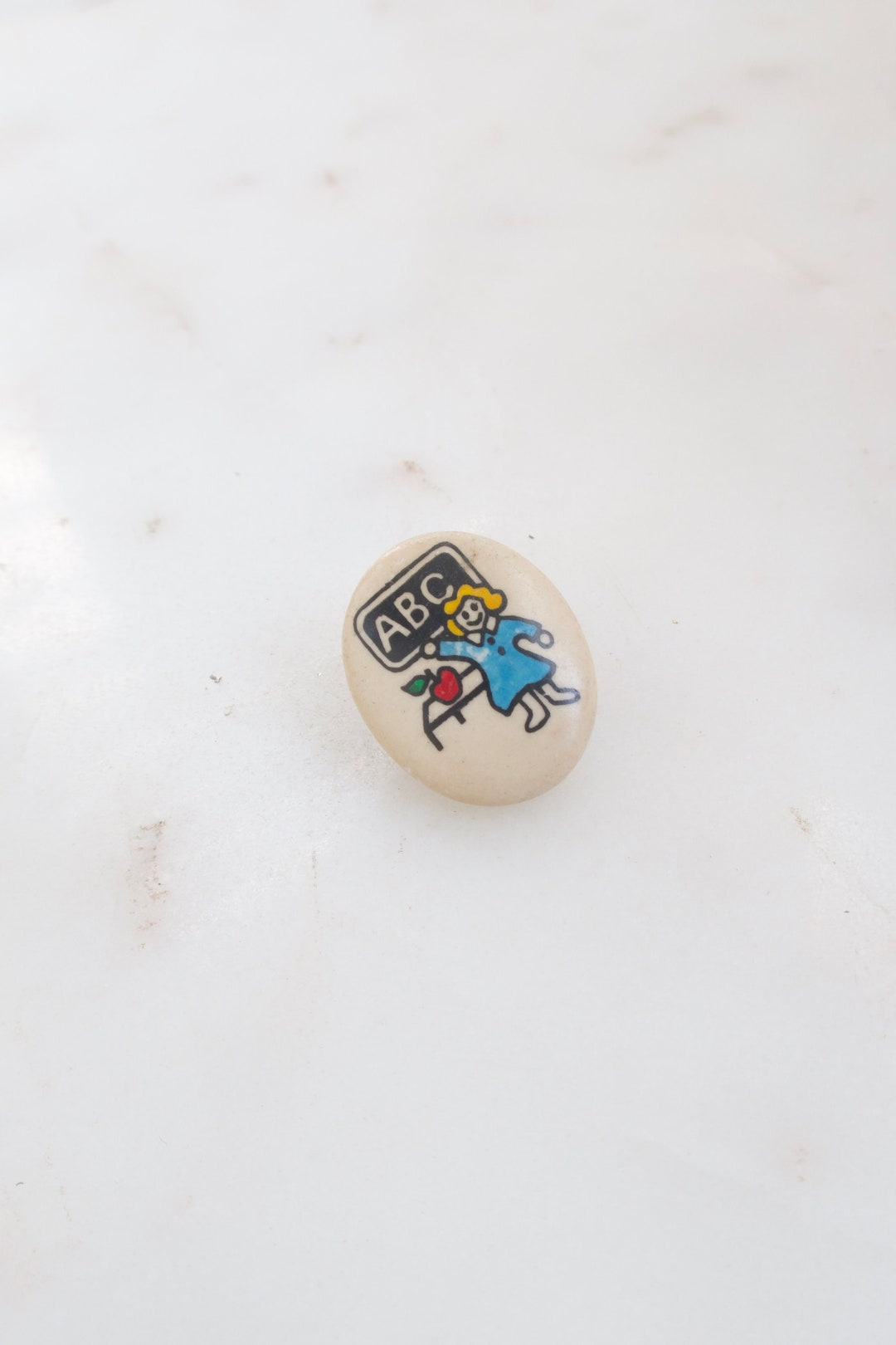 Vintage ABC Lapel Pin - Etsy
