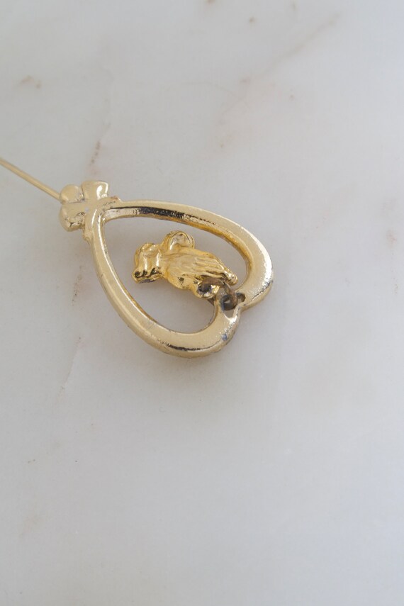 Vintage Gold Praying Hands Stick Pin Religious Stick … - Gem