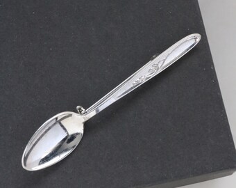 Silver Spoon Brooch | Etsy