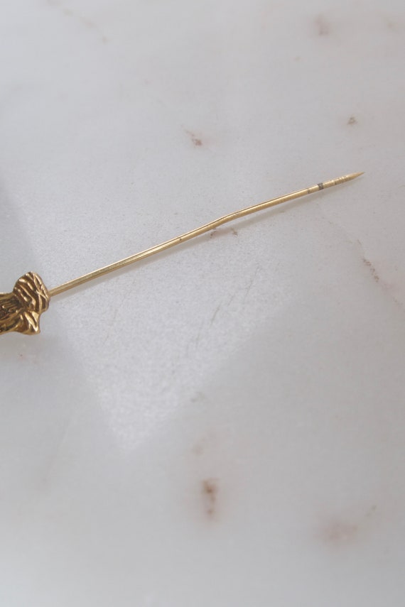 Vintage Gold Praying Hands Stick Pin - Religious Stic… - Gem