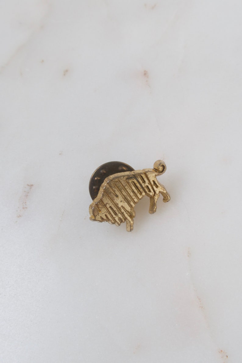 Vintage Manitoba Canada Lapel Pin Bison Pin - Etsy