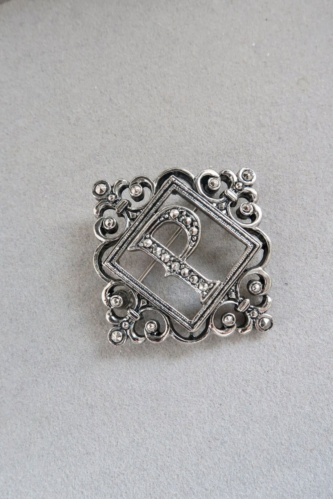 Vintage Avon Silver Letter P Brooch - Etsy