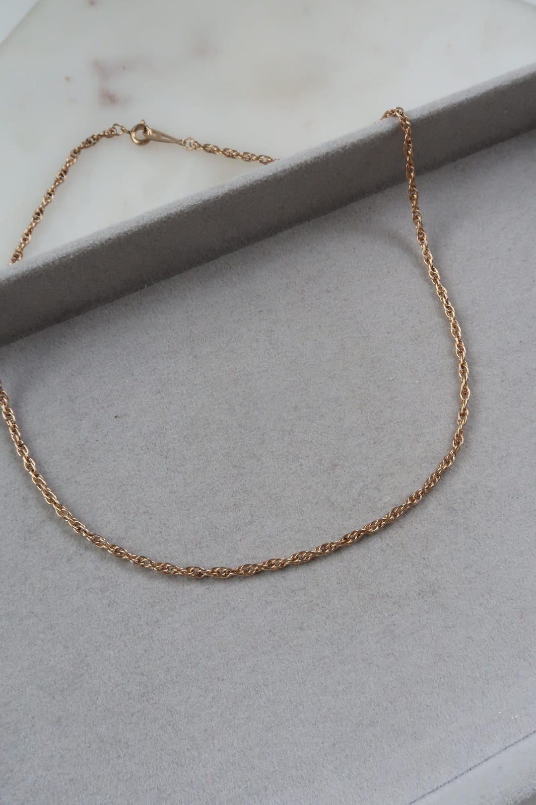 Vintage 1978 Artistry Amway 12k Gold Filled Rope Chain Necklace - Etsy