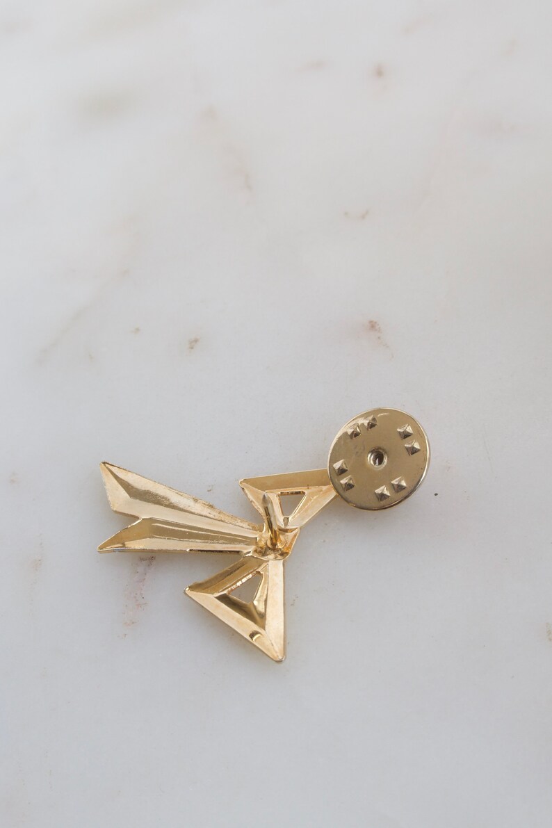 Vintage Yellow Bow Lapel Pin - Etsy