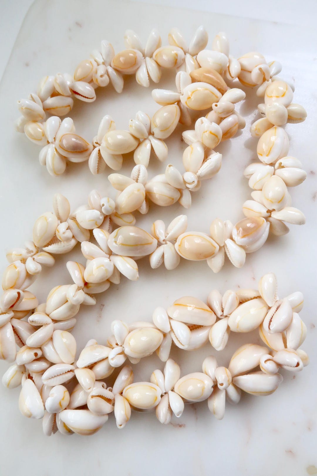 Vintage Genuine Cowrie Shell Lei Necklace - Etsy