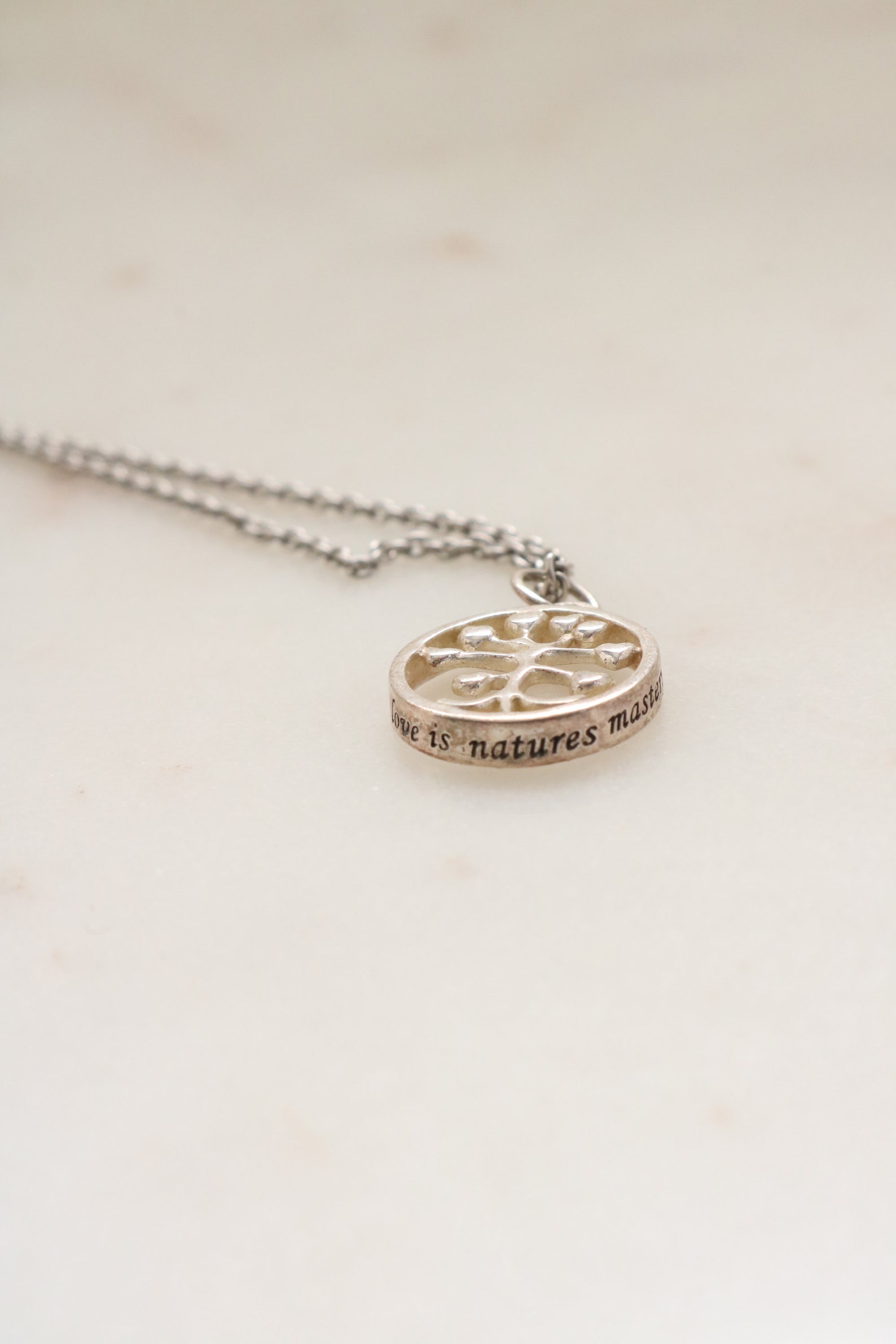 Silver Family Tree Pendant Necklace - Etsy