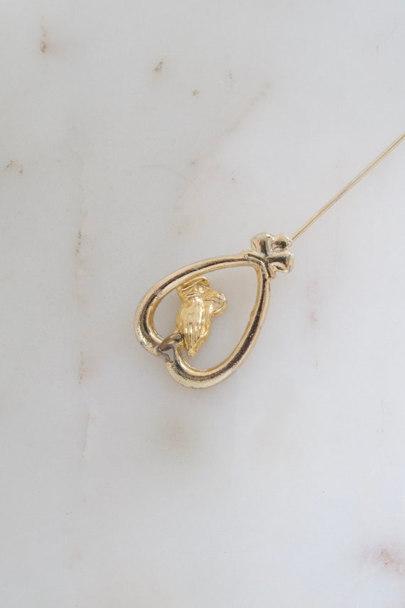 Vintage Gold Praying Hands Stick Pin Religious Stick … - Gem