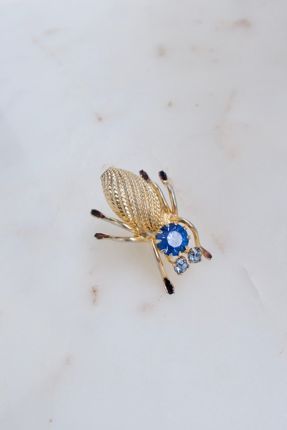 vintage spider brooch - Gem
