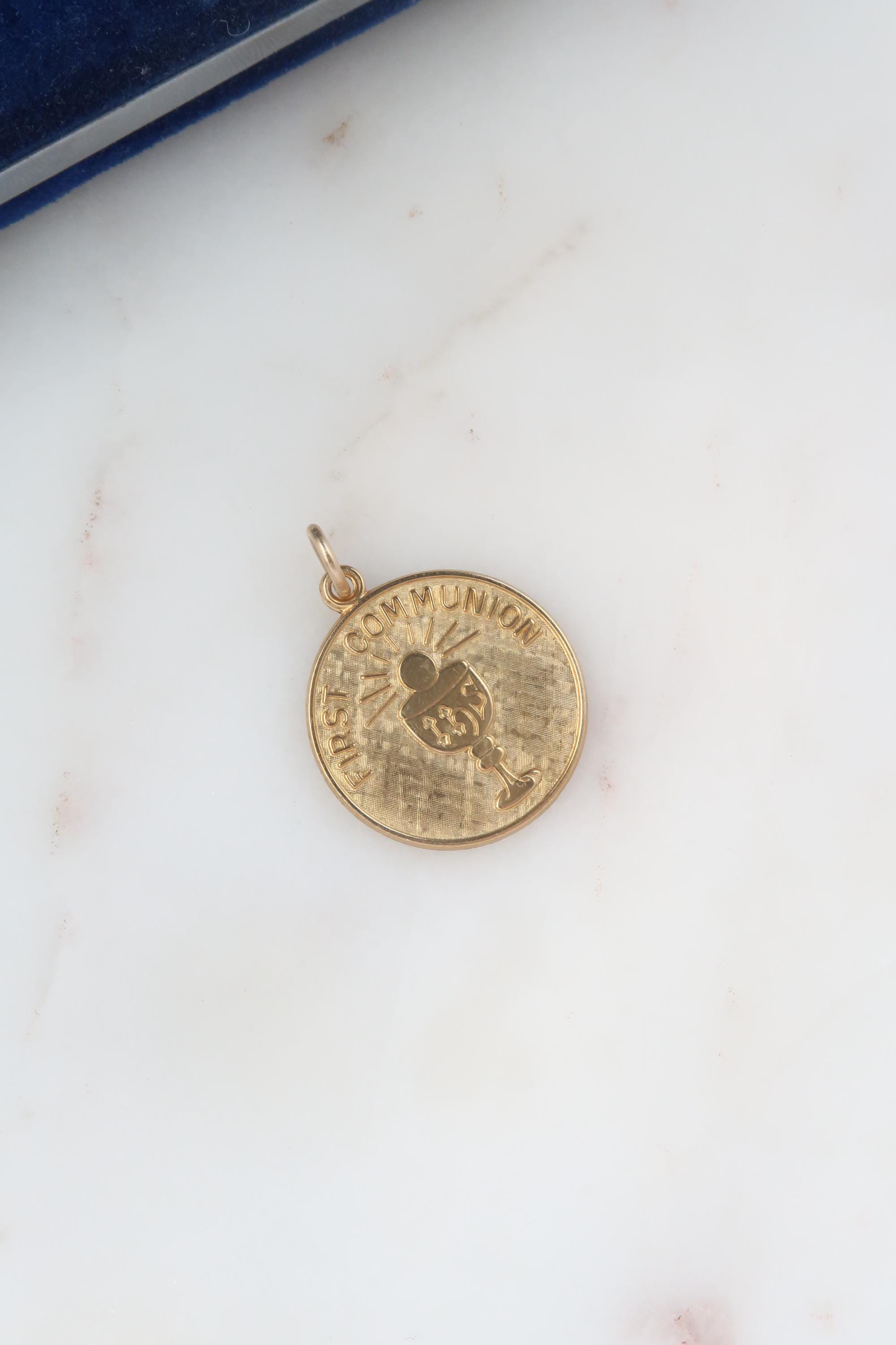 Vintage WELLS 12k Gold Filled First Communion Charm - Etsy