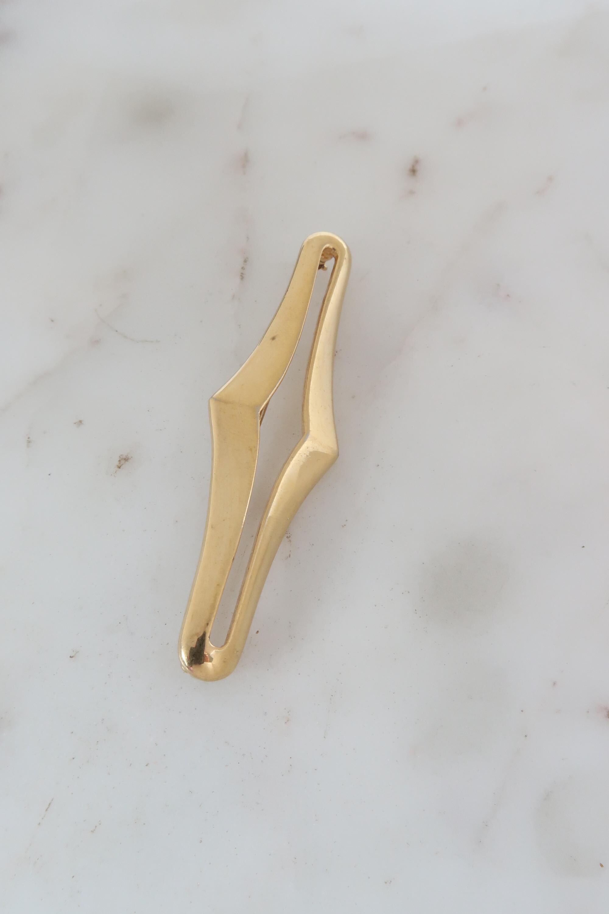Vintage Monet Gold Bar Brooch - Etsy
