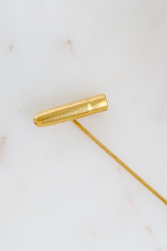 vintage gold stick pin - Gem