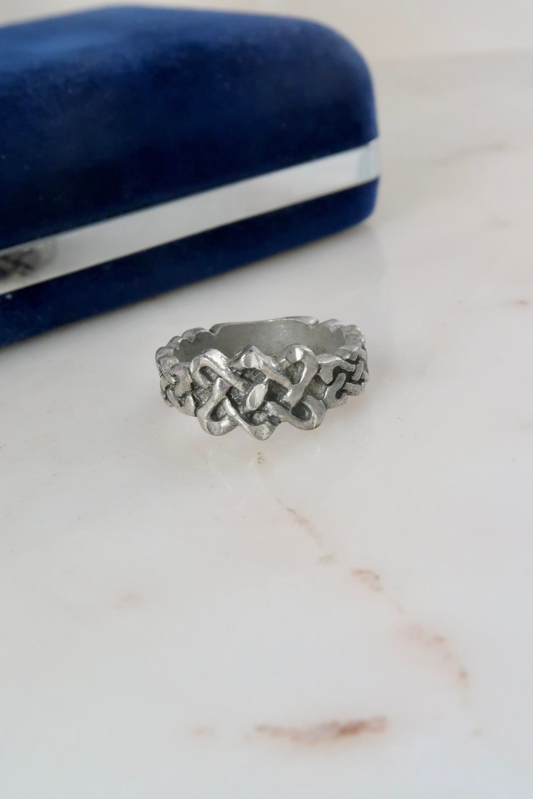 Vintage PRECO Celtic Ring Celtic Band Ring Braided Ring Celtic Woven ...