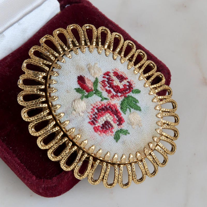 Petit Point Embroidery - Etsy
