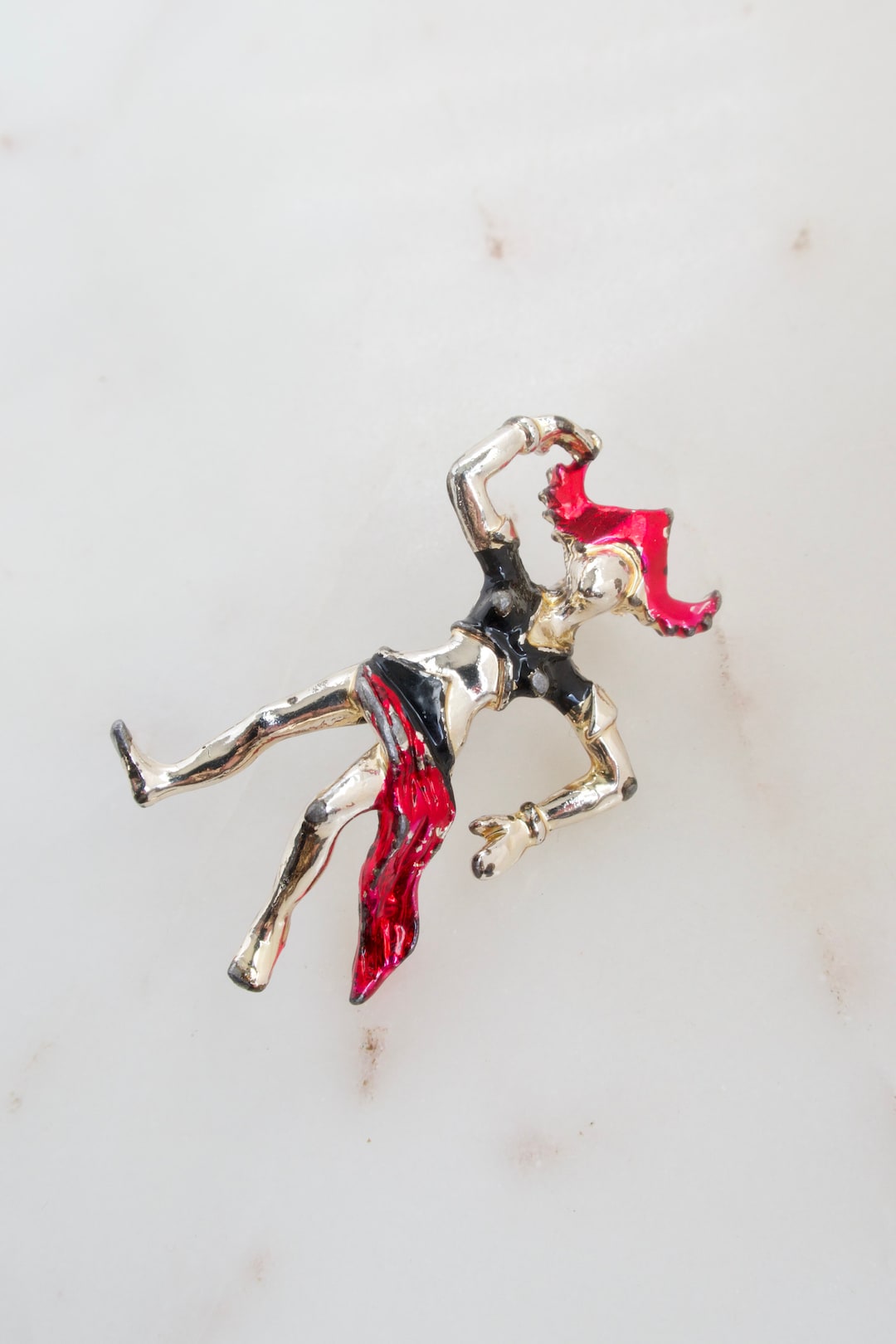 Vintage Gold Dancing Women Brooch - Etsy