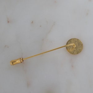Vintage Gold Initial S Stick Pin Monogram S Stick Pin Tie Pin - Etsy