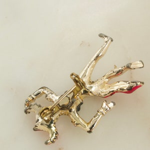 Vintage Gold Dancing Women Brooch - Etsy