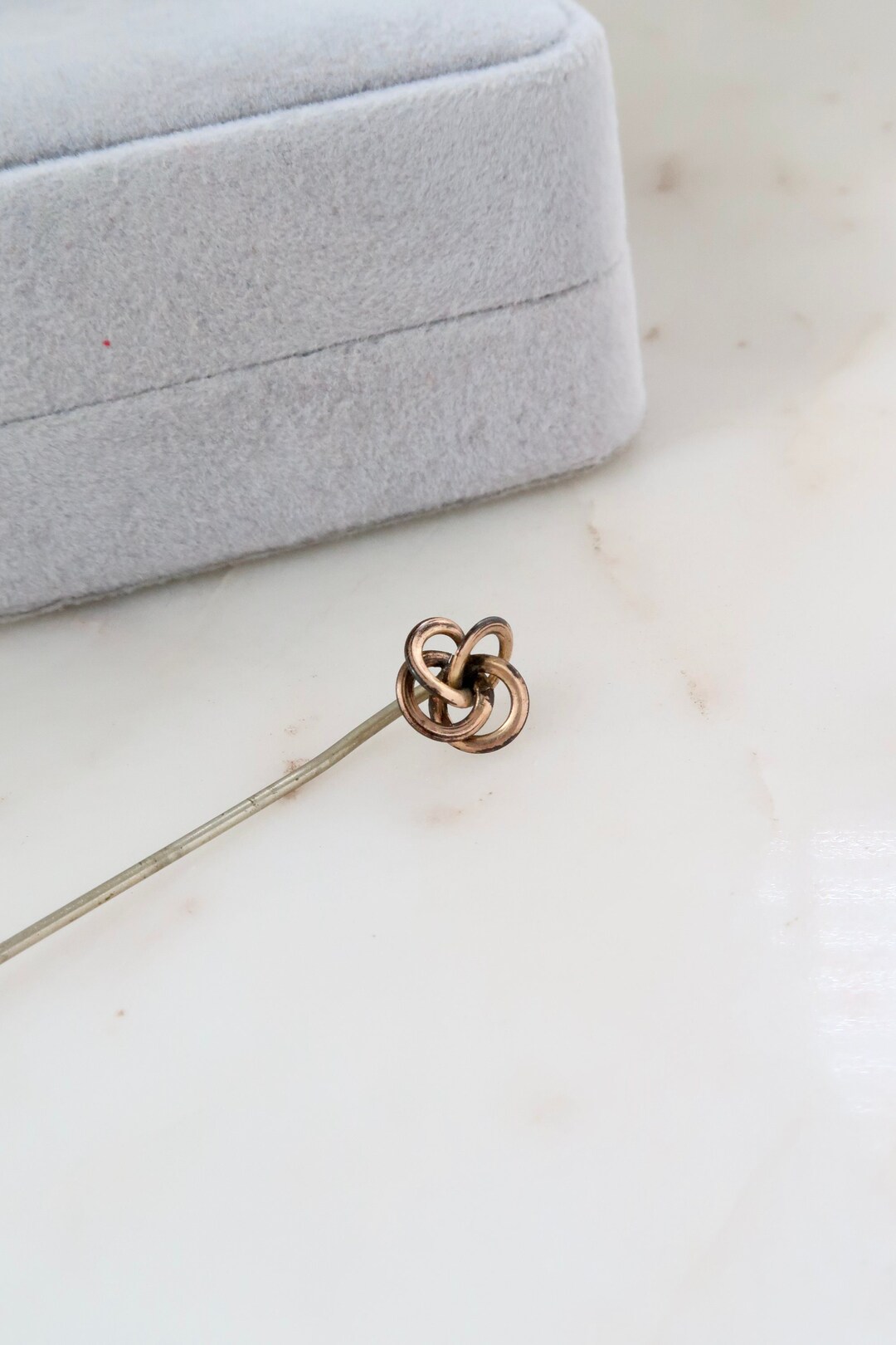 Vintage Knot Stick Pin Gold Knot Pin - Etsy