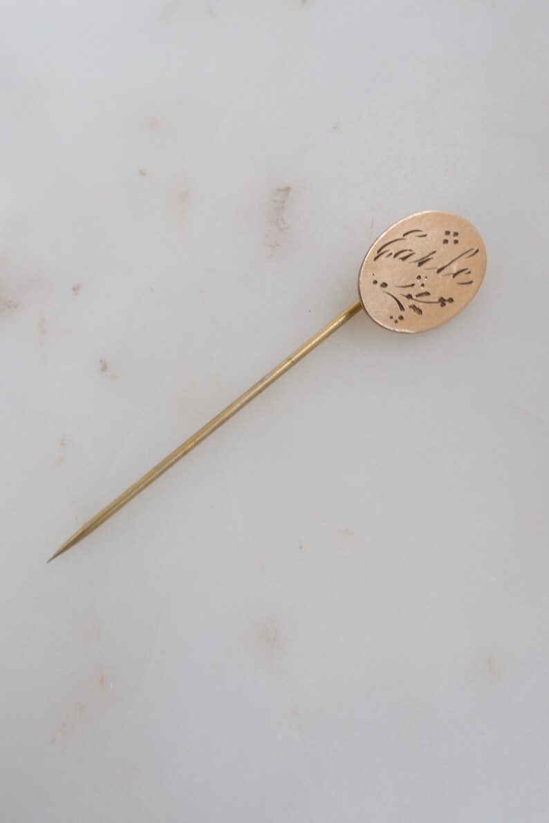 Vintage 1900s Earle Stick Pin - Engraved Earle Pin - Gift for Earle ...