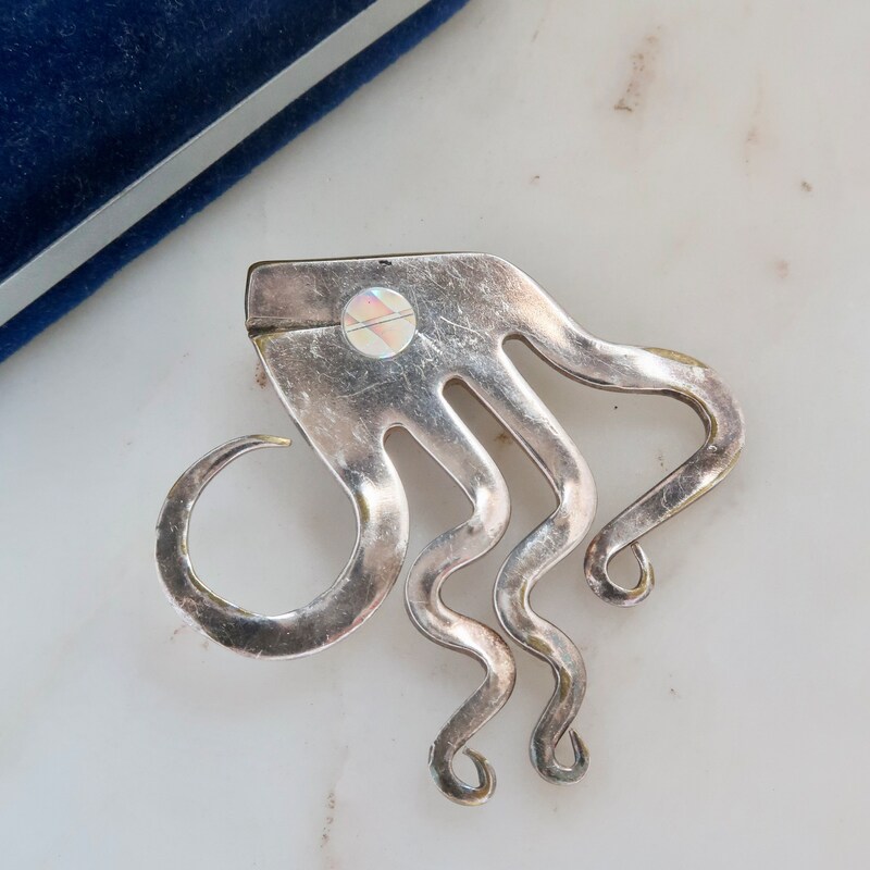 Octopus Brooch - Etsy