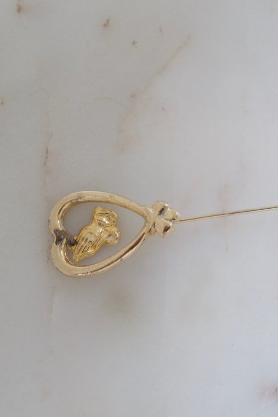 Vintage Gold Praying Hands Stick Pin Religious Stick … - Gem