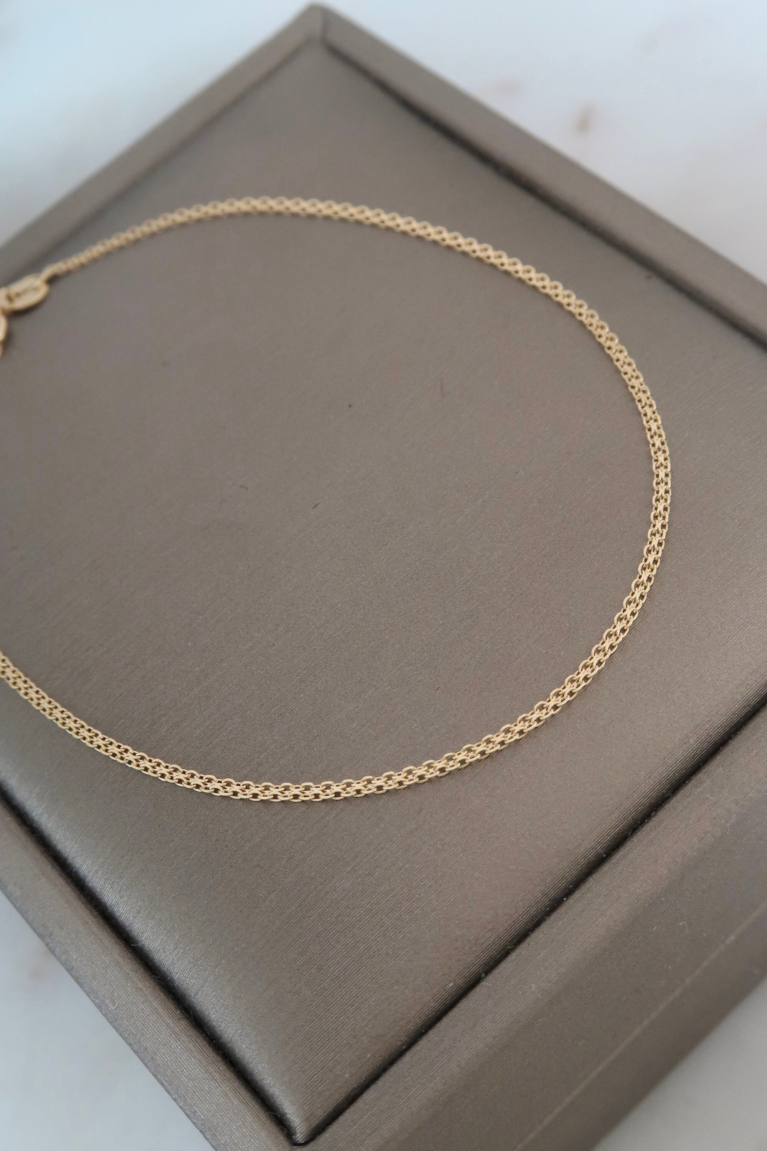 18k Solid Gold Chain Bracelet Yellow Gold Chain Bracelet Dainty Gold ...