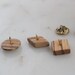 Vintage Geometric Wood Lapel Pins - Etsy