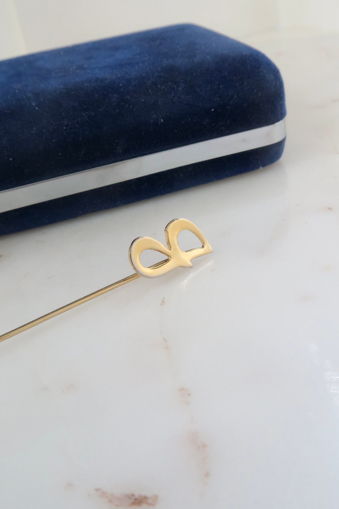 Vintage Gold Letter J Stick Pin Initial J Pin Monogram J Pin - Etsy
