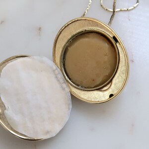 Vintage 1966 AVON Gold Perfume Locket Necklace - Etsy