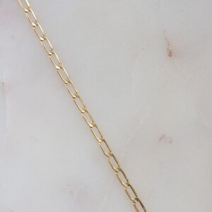 18k Solid Gold Rectangle Chain Link Bracelet - Etsy